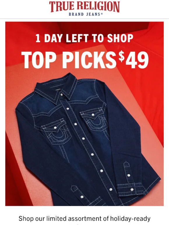 True Religion: Top it off with $49 tops | Milled