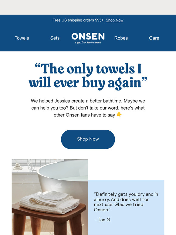 Onsen: Shower in Praise: The Towels That Everyone Loves | Milled