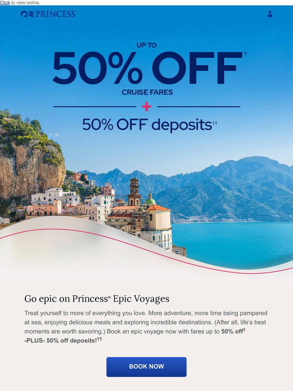 Princess Cruises: This offer is epic.... | Milled