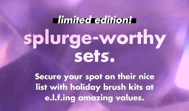 Elf Cosmetics: NEW! Splurge-worthy brush sets | Milled