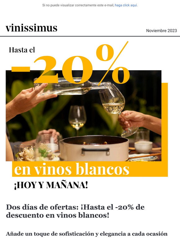 Vinissimus: PROMOCIÓN ESPECIAL: ¡Hoy y mañana descuentos en vinos ...