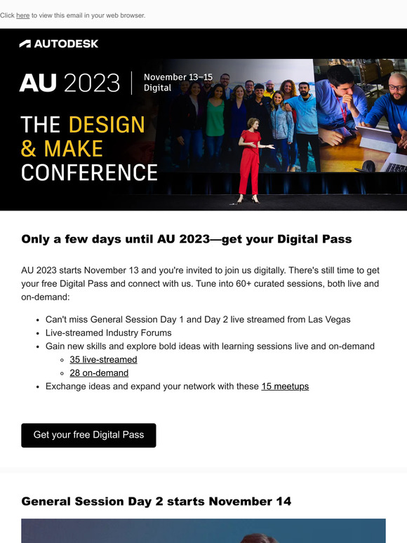 Autodesk: Countdown to AU 2023—get your free Digital Pass | Milled
