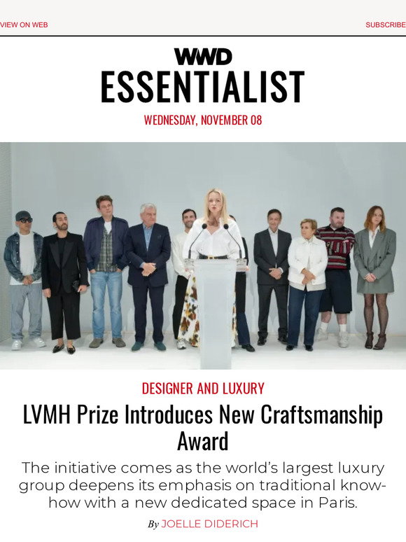 Women's Wear Daily: LVMH Prize Introduces New Craftsmanship Award | Milled