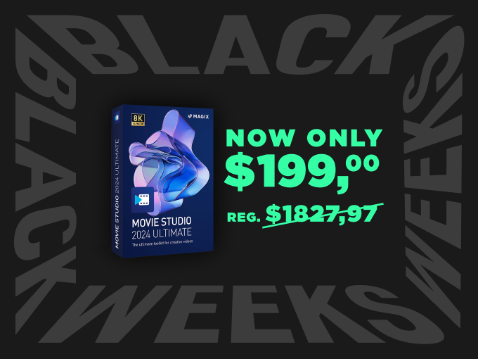 MAGIX: 🚨 Movie Studio 2024 Ultimate now 89% off for Black Weeks Sale ...