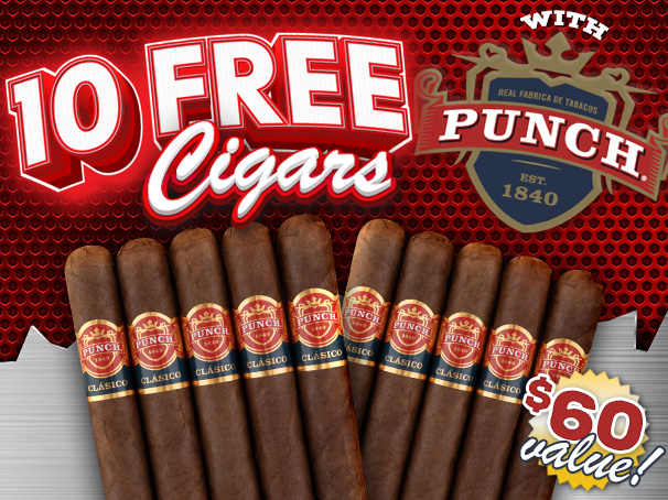 Best Cigar Prices: 🃏 10 Free Cigars with Select Punch Boxes 🃏 | Milled