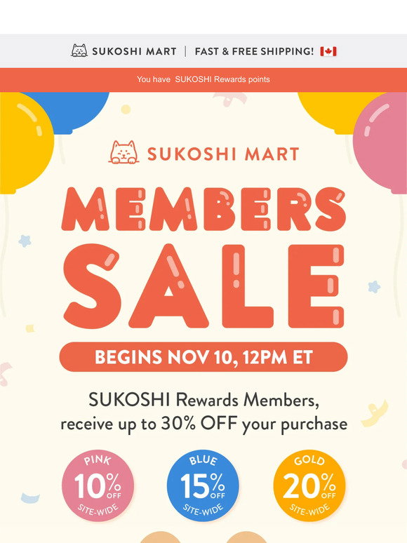 Sukoshi Mart: SUKOSHI Members Sale 💖 | Milled
