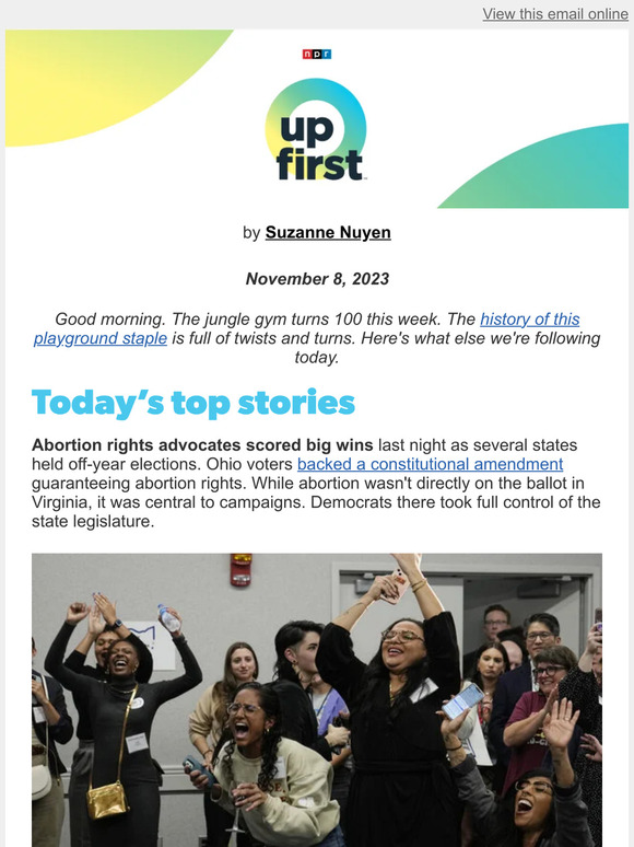 NPR: Abortion rights advocates score election wins; Congenital syphilis ...