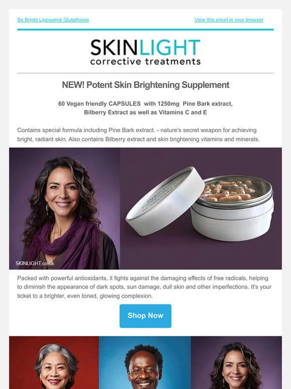SkinLight: Potent Skin Brightening Capsules By Hyperfade | Milled
