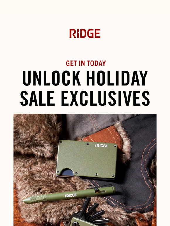 The Ridge: Unlock Holiday Exclusives | Milled