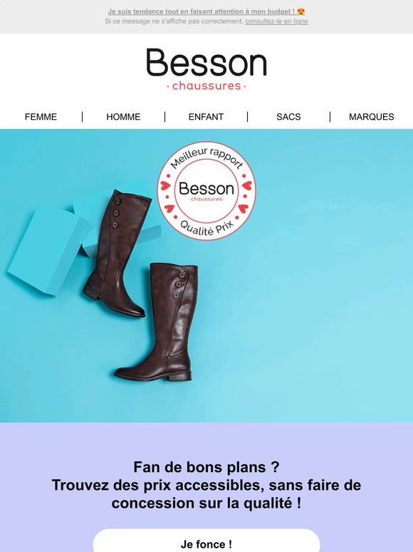 Besson Chaussures: À partir de 29,99€ | Faites-vous plaisir avec tous ...