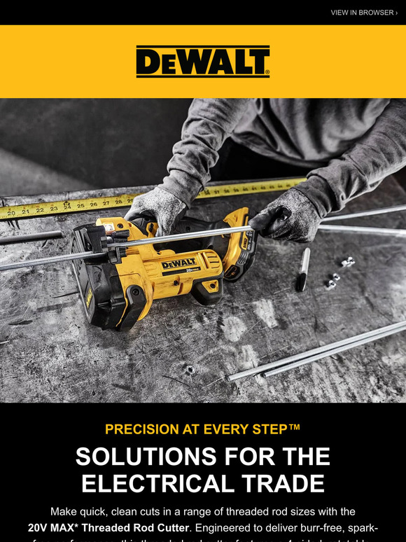 DEWALT: Precision for your electrical workflow | Milled
