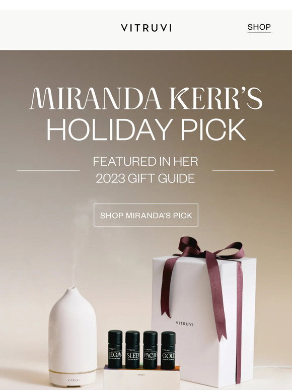 Vitruvi: The diffuser that Miranda Kerr is gifting this year | Milled