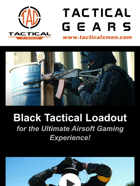 Tactical X-Men: Black Tactical Loadout for the Ultimate Airsoft Gaming ...