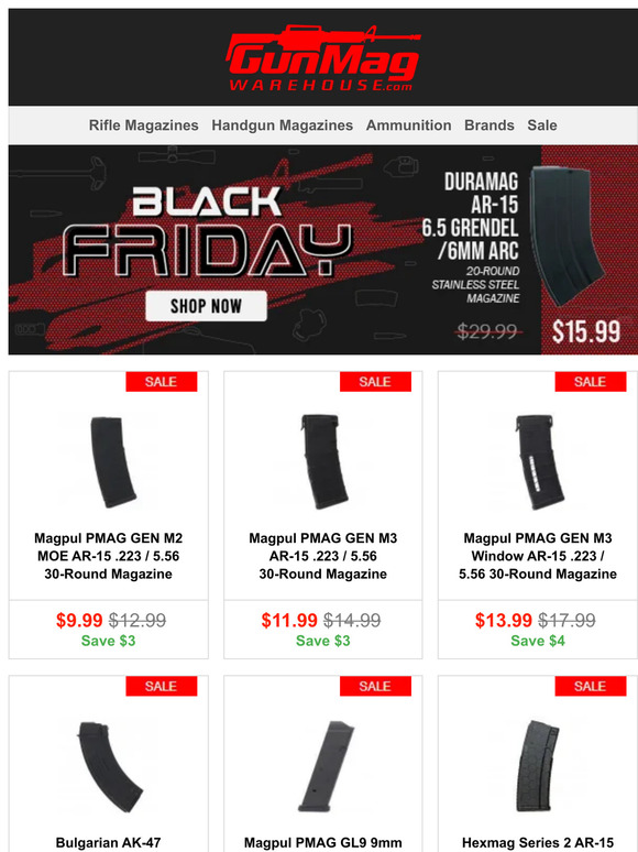 GunMag Warehouse: Our Black Friday Sale Is Around The Corner | Duramag ...