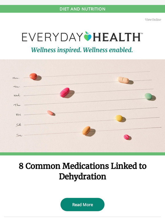 Lifescript: 8 Common Medications Linked to Dehydration | Milled
