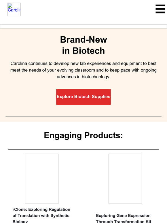 Carolina: See what’s new in biotechnology kits and supplies | Milled