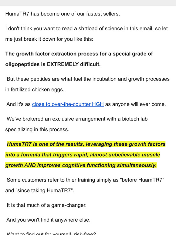 Primal Muscle: Muscle recovery is HUGE. This massively accelerates it ...