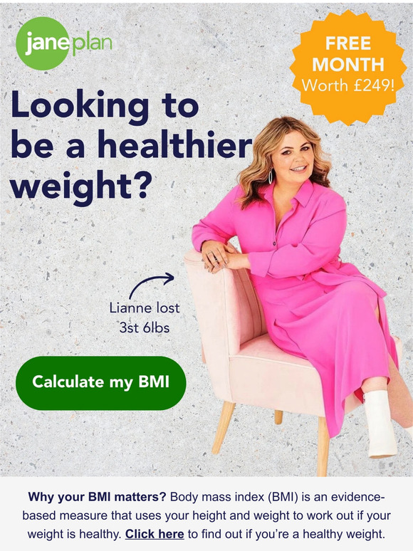 Jane Plan: Find out if you're a healthy weight with our BMI 👀 | Milled