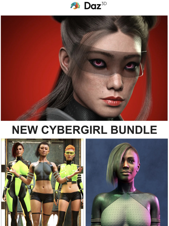 DAZ 3D: Build Your Future: Our New Cybergirl Bundle | Milled