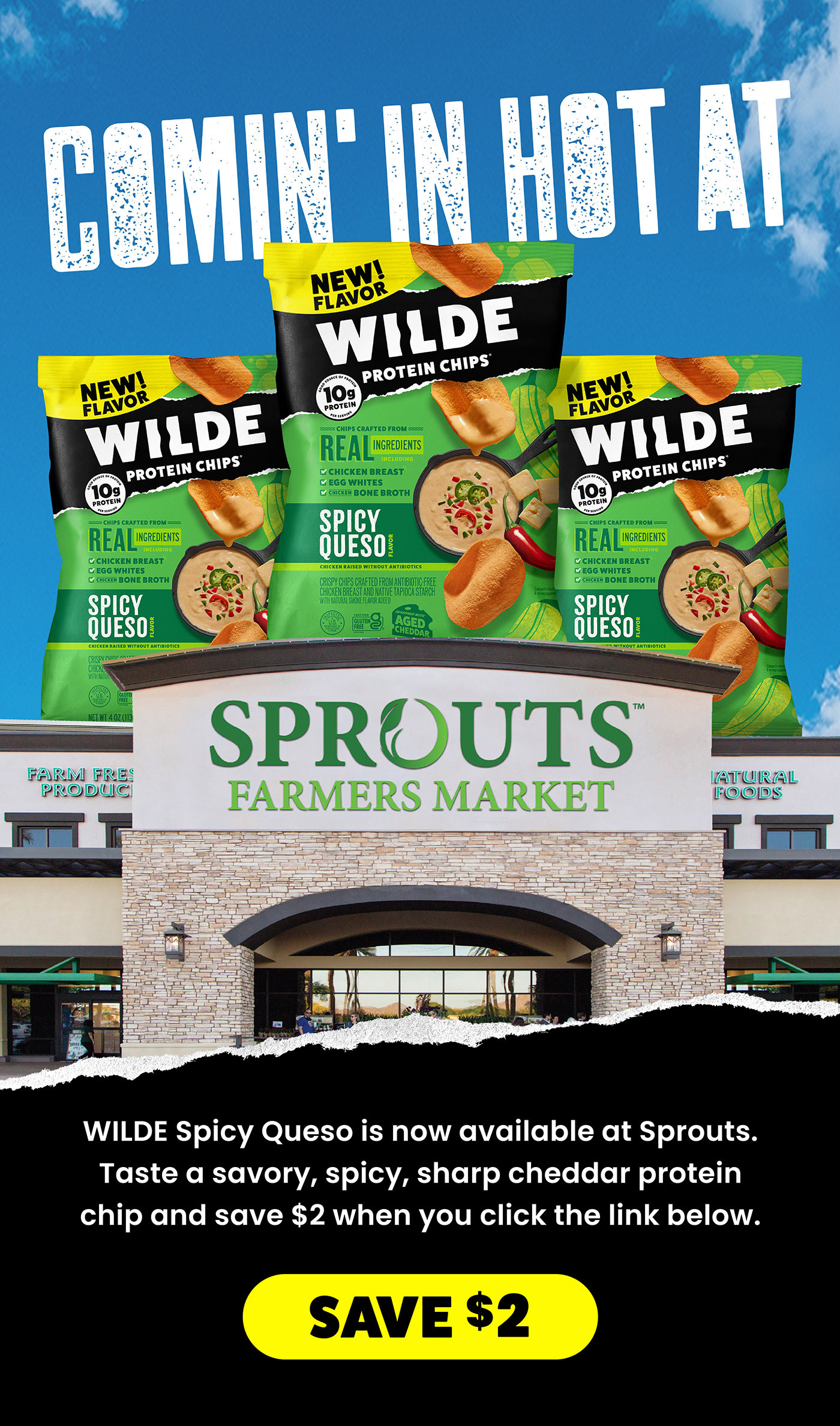 Wilde Brands: 📣 Spicy Queso Now Available at Sprouts 📣 | Milled