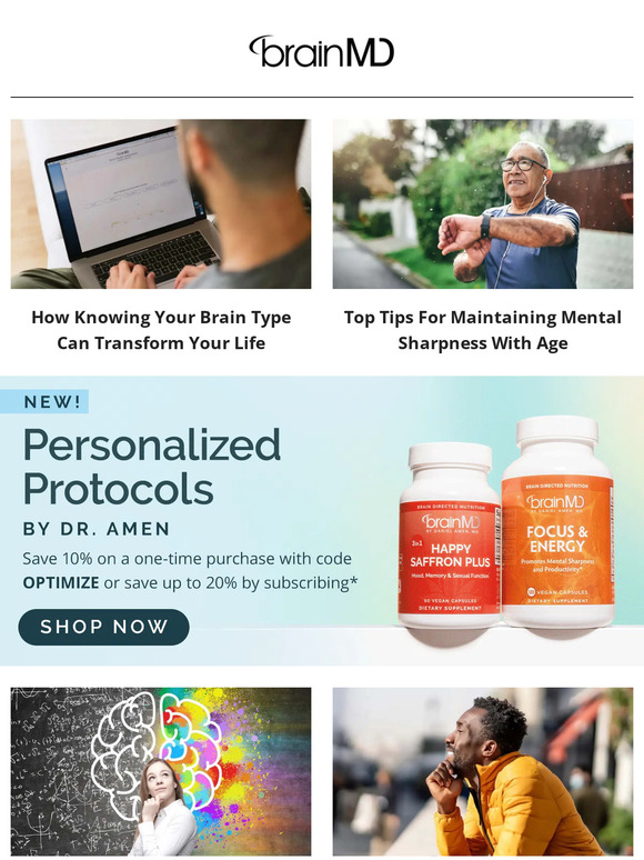 BrainMD Health: INSIDE: Why Your Brain Type Holds The 🔑 To Your Best ...