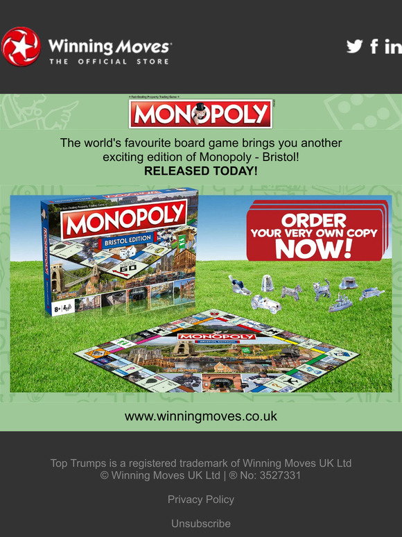 Winning Moves: Bristol Monopoly Just LAUNCHED TODAY! | Milled