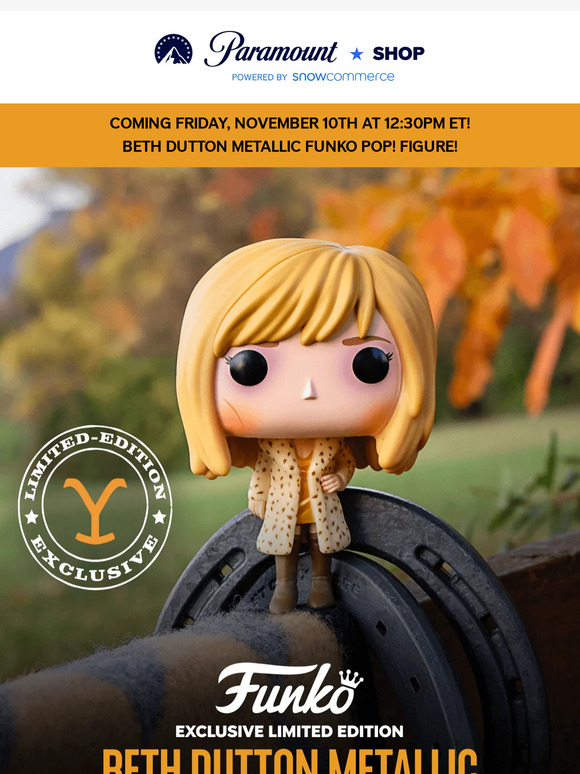Paramount: Get Ready! Exclusive Beth Dutton Funko Launching Tomorrow ...