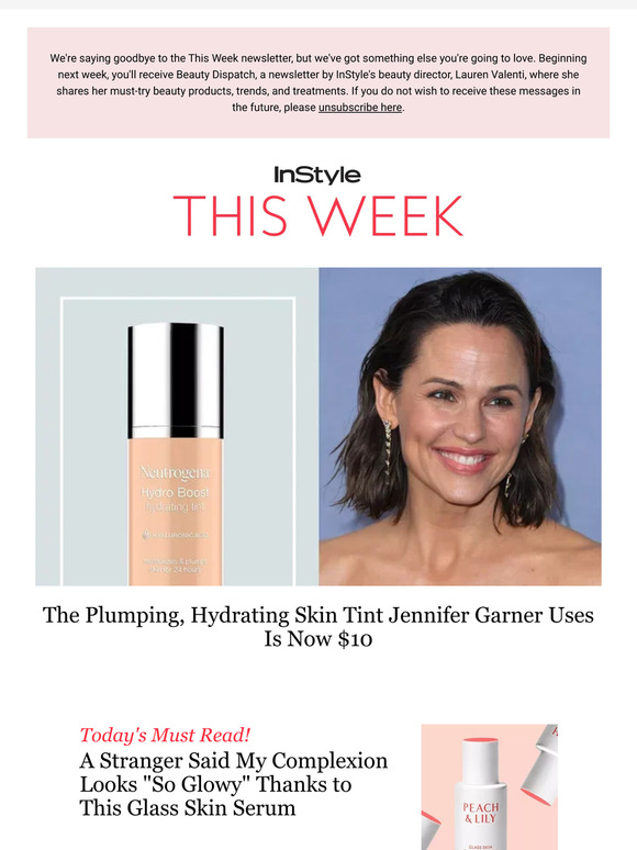 InStyle: Jennifer Garner uses this hydrating skin tint that is only $10 ...