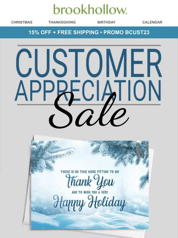 Brookhollow Cards: We Appreciate Your Loyalty... Here's 15% Off Any ...
