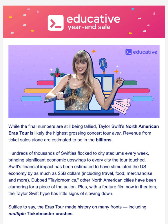 Educative: 🎤 Why Taylor Swift Crashed Ticketmaster: System Design Case ...