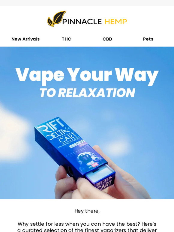 Pinnacle Hemp: Discover the Pleasure of Vaping 💨 | Milled
