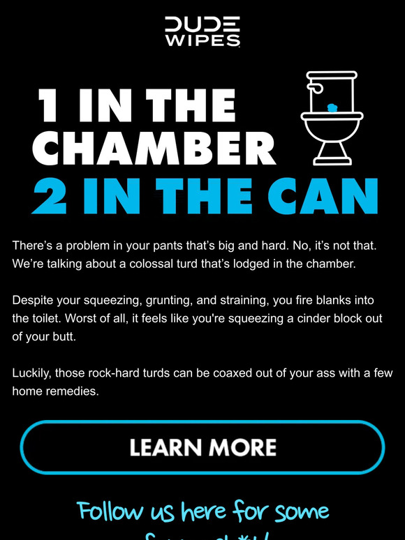 DUDE Products: Your poop is too big to push out. Now what? | Milled