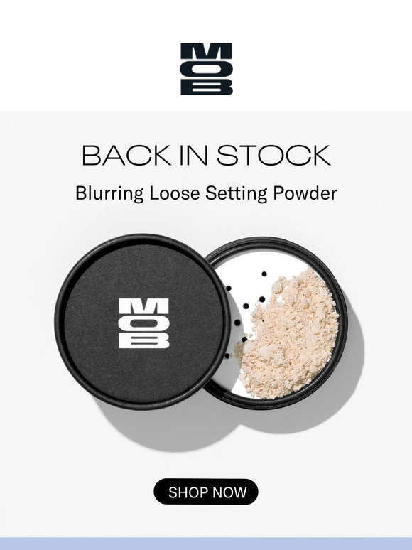 MOB Beauty: Finally: our most loved setting powder is back in stock ...