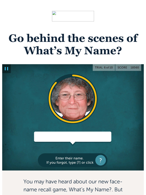 Lumosity: Our new game for remembering names | Milled