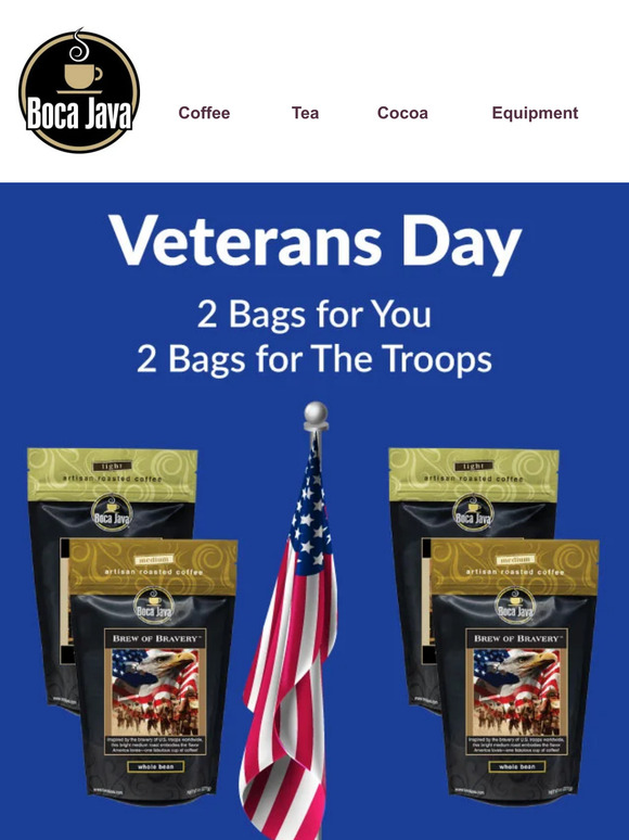 Boca Java: Help Us Support the Troops! | Milled