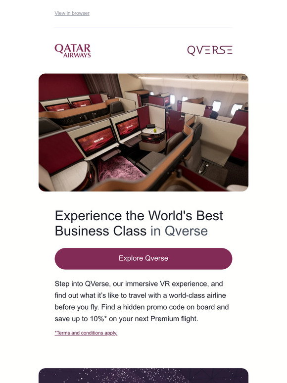 Qatar Airways: Find a hidden promo code as you explore Qverse | Milled