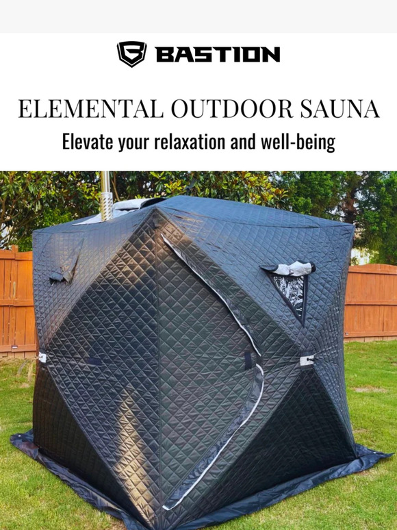 Bastion Gear: NEW: Discover the ultimate outdoor sauna tent 🔥 | Milled