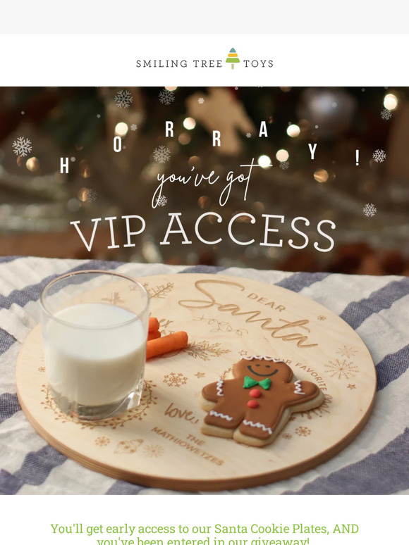 Smiling Tree Toys: Hooray! You've got VIP access 🎅 | Milled