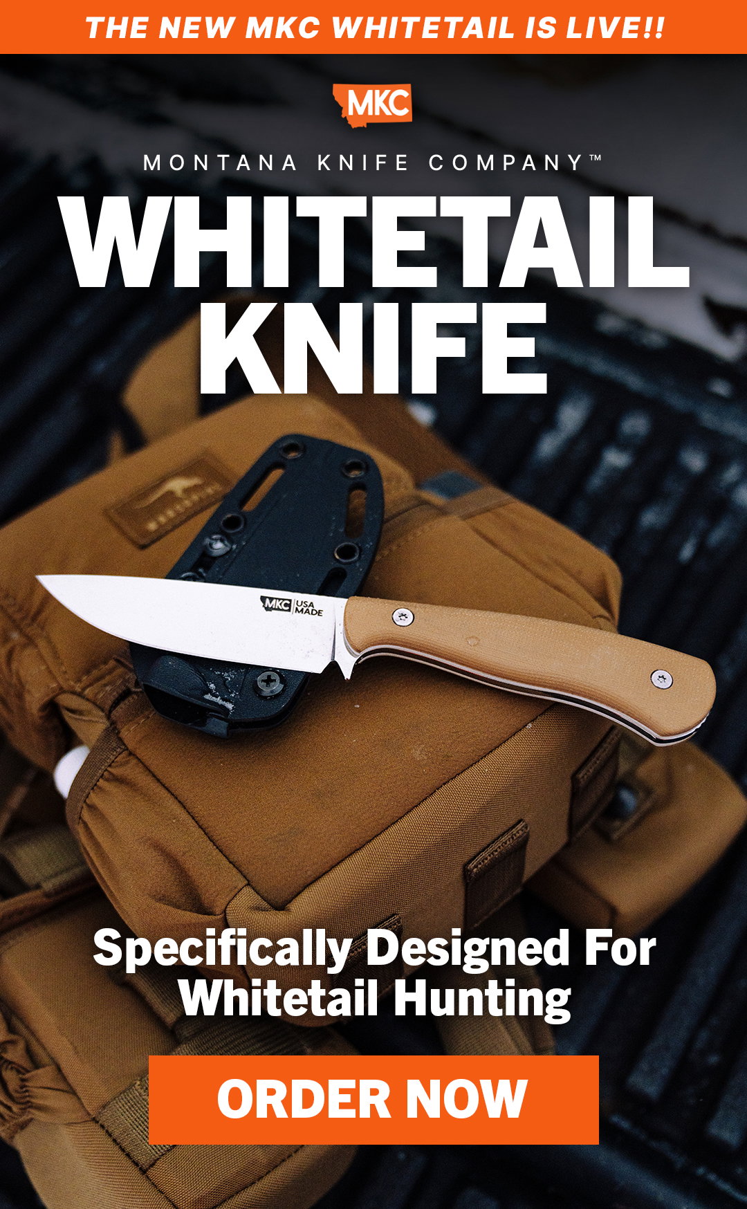 Montana Knife Company: 🚨 THE MKC WHITETAIL KNIFE IS LIVE! 🚨 | Milled