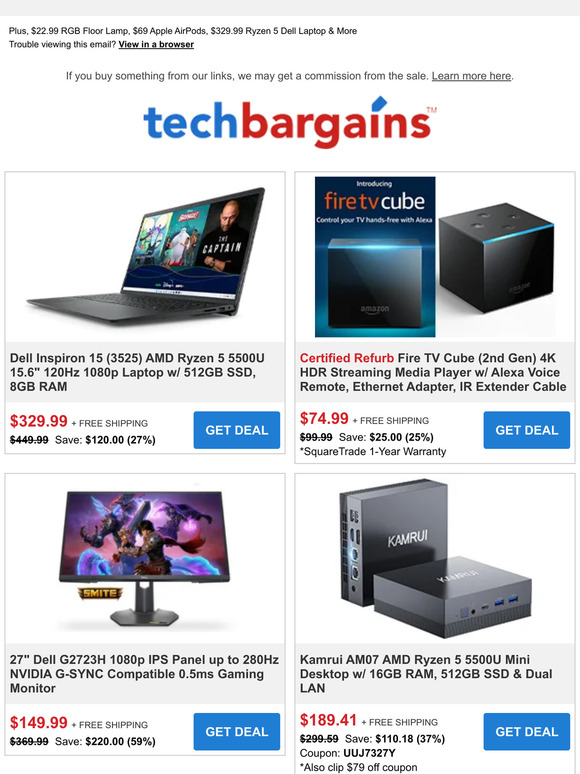 TechBargains: $150 Dell 27" 280Hz IPS Gaming Monitor | 30% off DJI Avata Exporer FPV Drone | $35 ...