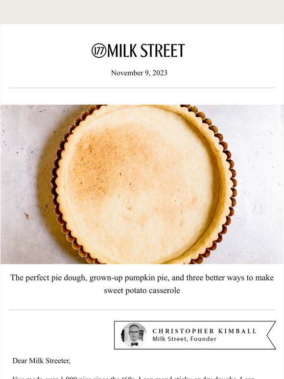 Milk Street Kitchen: Pre-baking pie dough horror show? Here's the ...