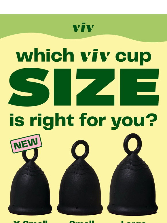 Viv: Which Viv Cup size is right for you?🤔🩸 | Milled