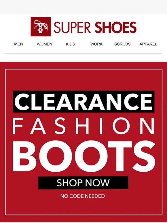 Super Shoes: Save BIG on boots! | Milled