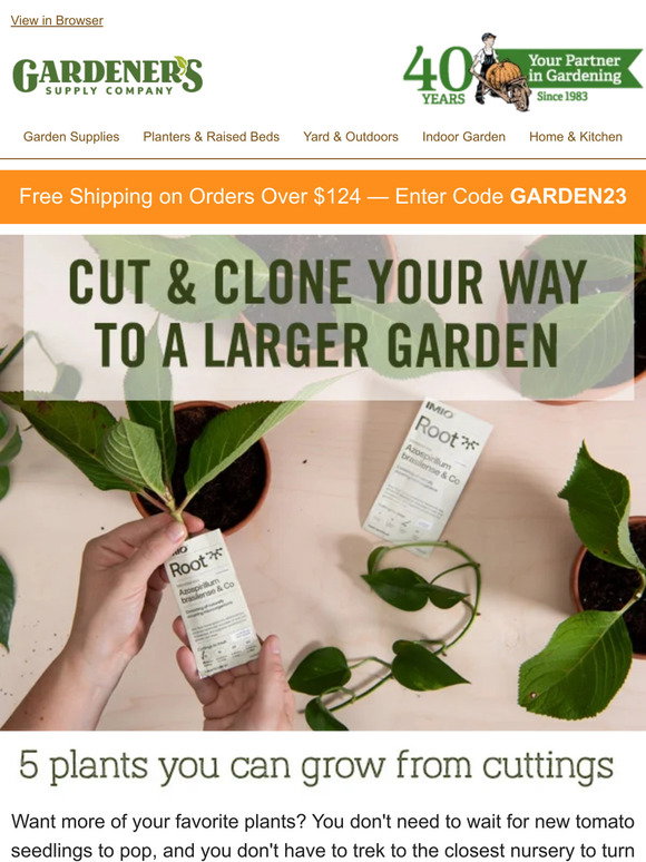 Gardener's Supply Company: How To: Clone Your Favorite Plants from ...