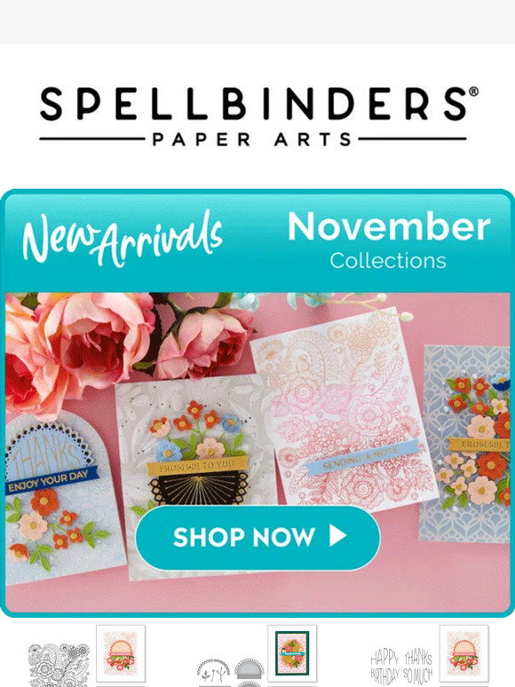 Spellbinders: 🌼 New Card-Making Goodies: November New Arrivals are Here ...