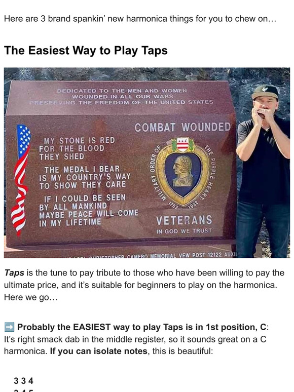 Harmonica: The Easiest Way to Learn This Classic (Taps!) | Milled