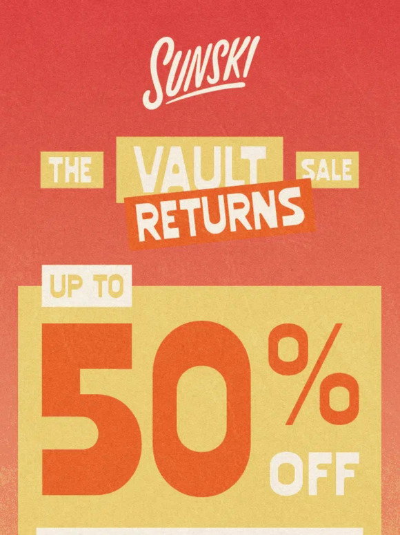 Sunski: THE VAULT SALE RETURNS 💥 | Milled