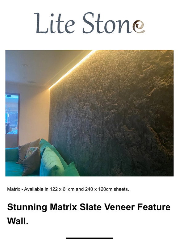 Lite Stone: Project Feature: Matrix Slate Veneer Feature Walls | Milled