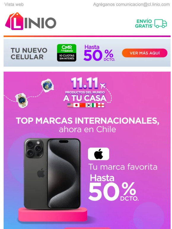 Linio: ¡R-E-M-A-T-E! Hasta 50% en tu marca favorita | Milled