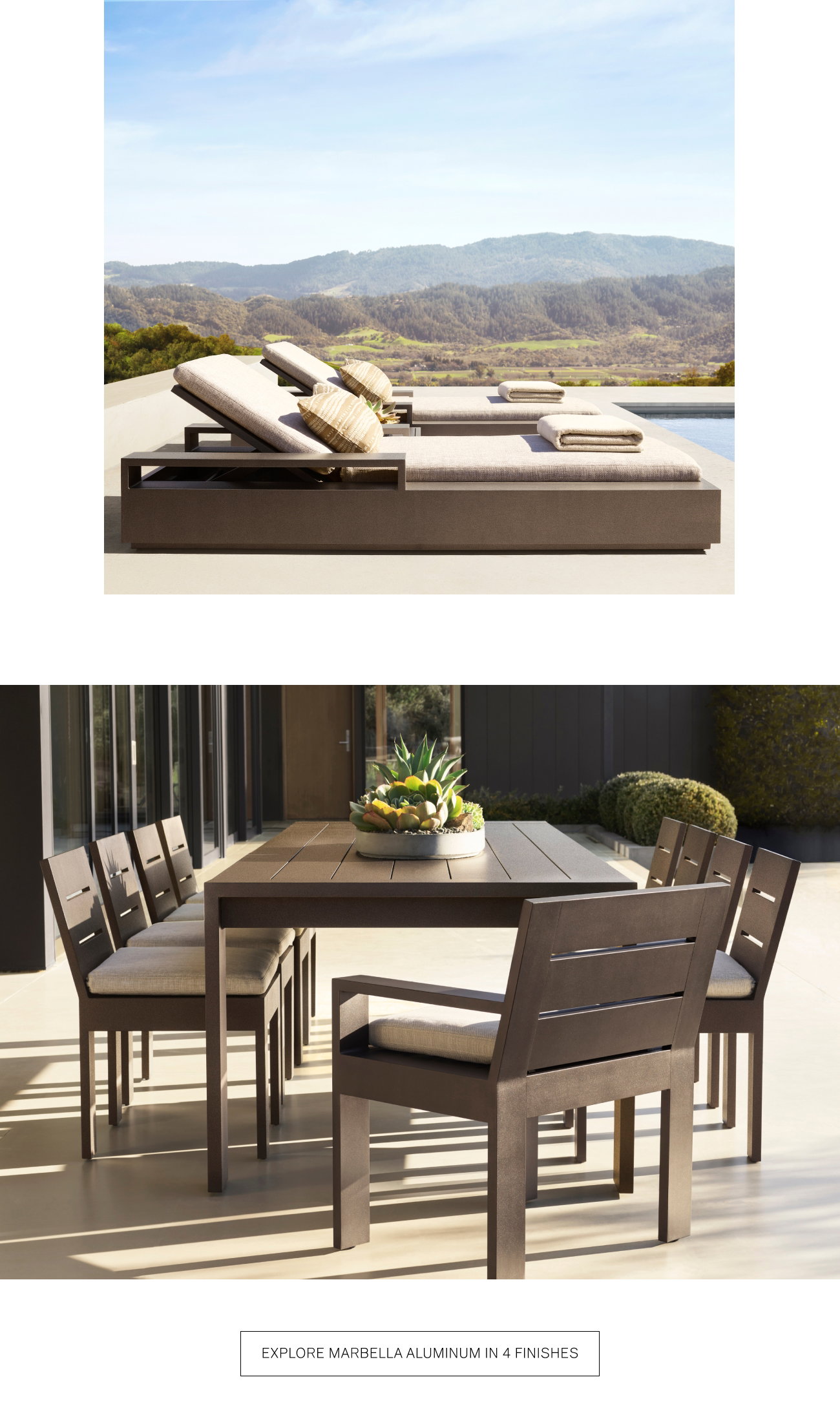 Restoration Hardware: Marbella & Belvedere. Outdoor Collections in ...